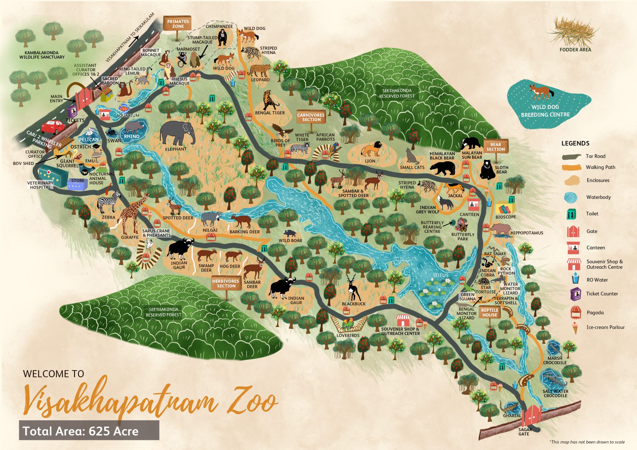 Zoo Map – Vizag Zoo